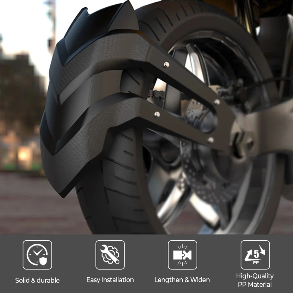 Universal-Motorcycle-Rear-Fender-Wheel-Cover-Mudguard-Bracket-Fender ...