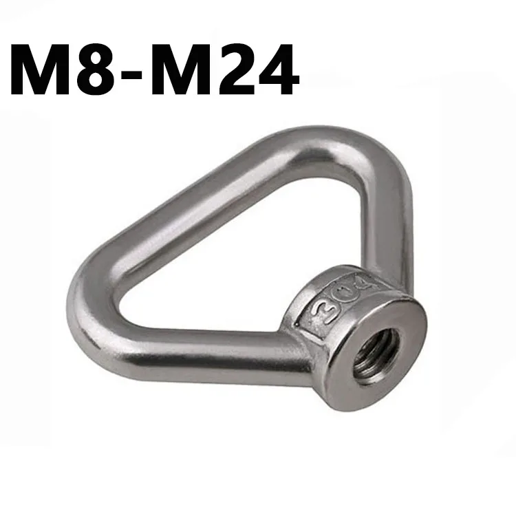 304 Stainless Steel Lifting Ring Triangle Ring Nut Screw Cap Triangle ...