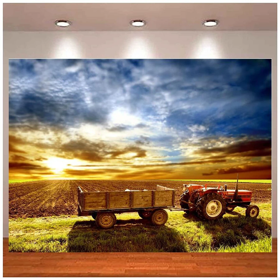 Tractor Photography Background | Agriculture Backdrop | Photography ...