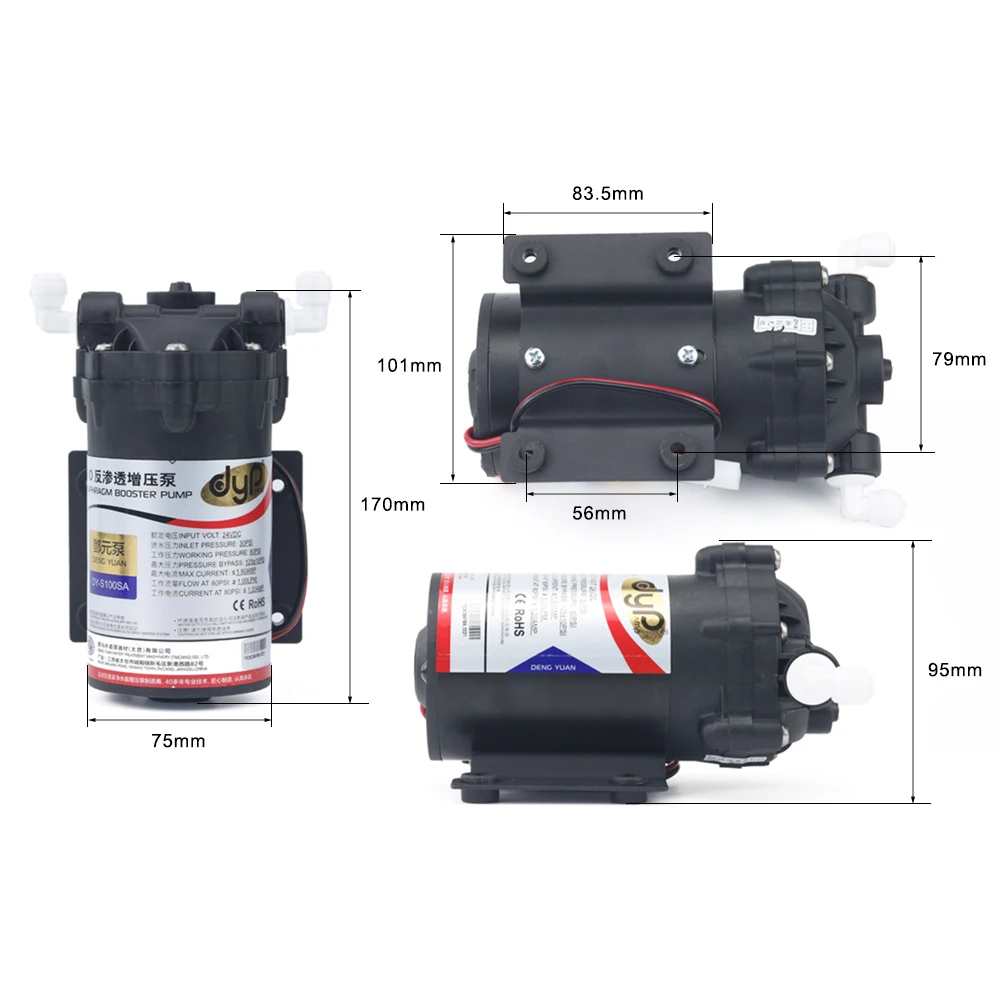 Reverse Osmosis Booster Pumps Low Pressure 50 75gpd Water Treatment ...