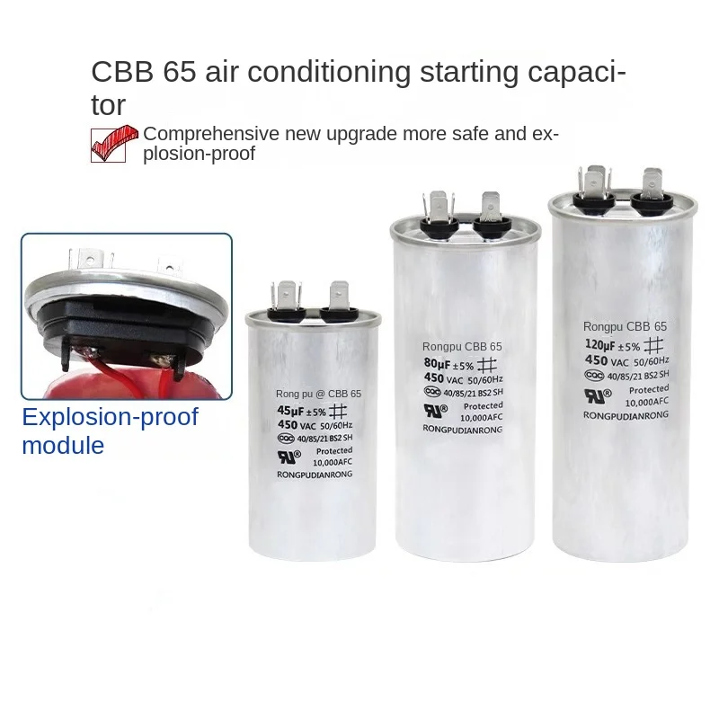 CBB65-450V-Motor-Capacitor-Air-Conditioner-Compressor-Start-Capacitor ...