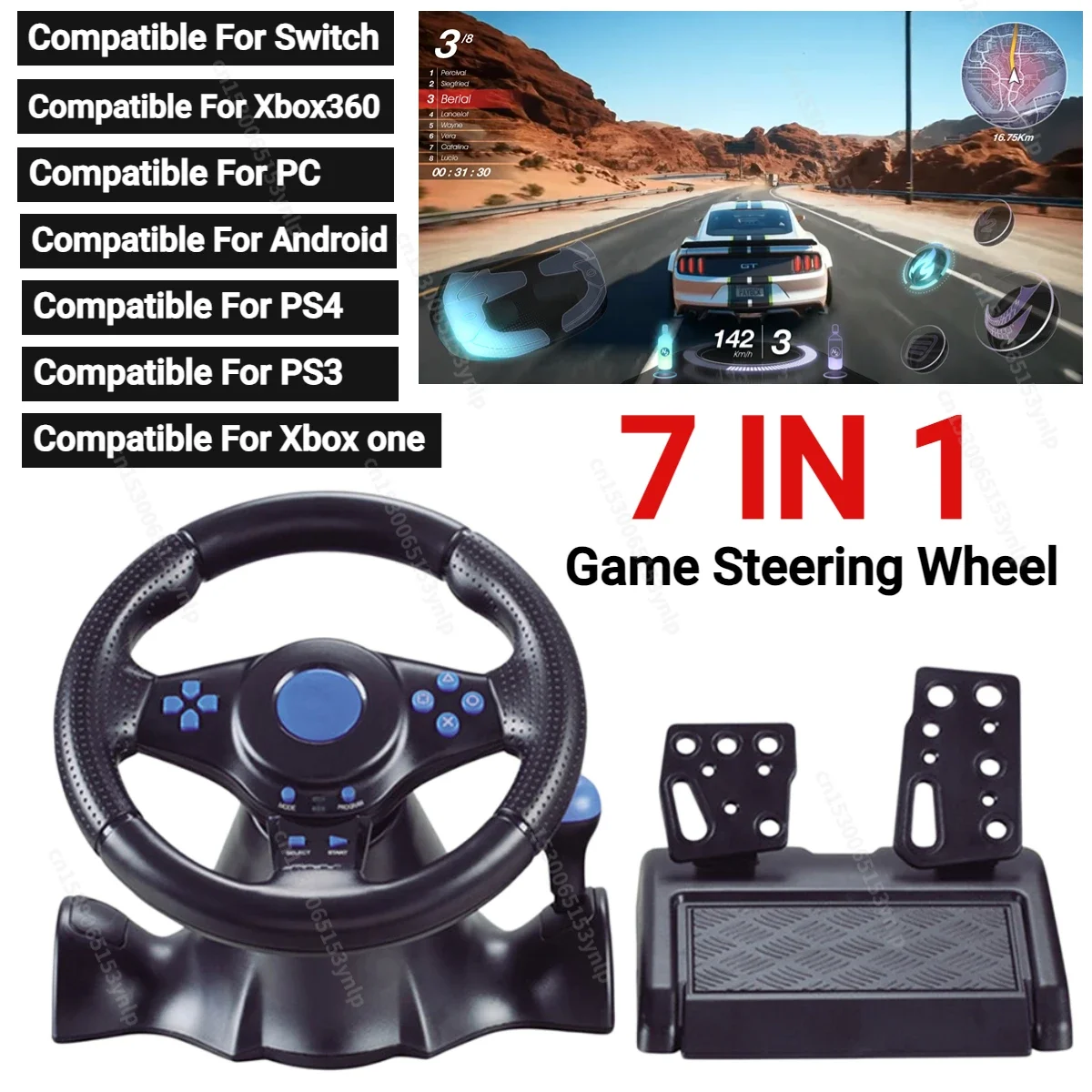 Racing-Steering-Wheel-Dual-Clutch-Launch-Control-Computer-USB-Car ...