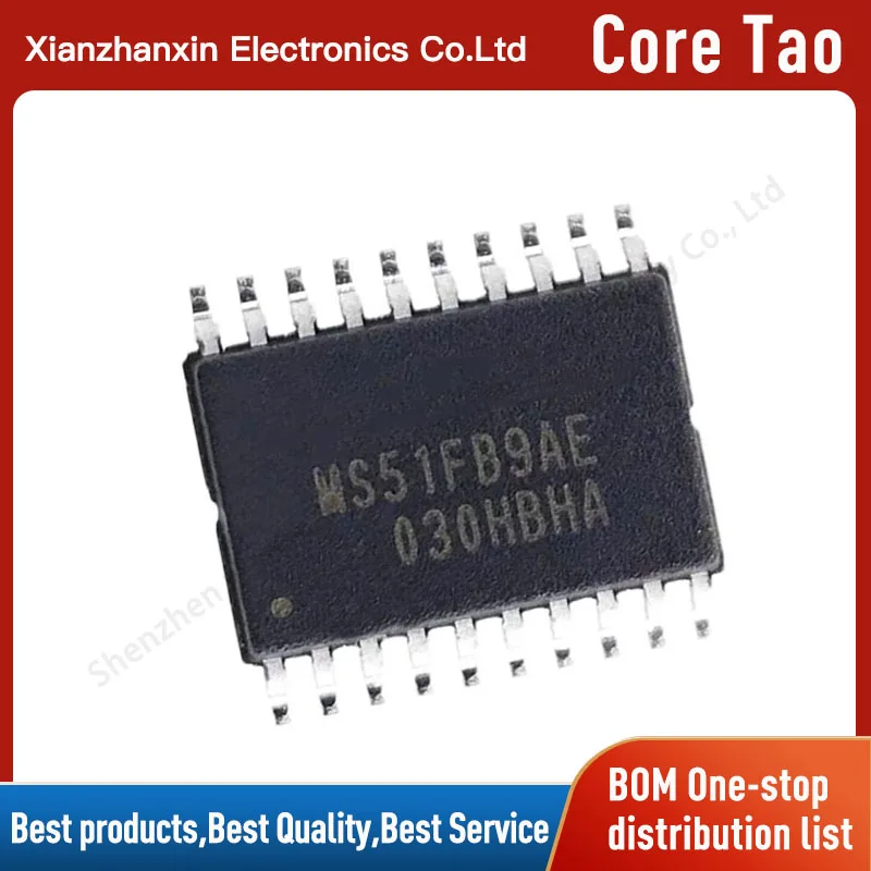 5~10pcs/lot MS51FB9AE TSSOP 20 Compatible with alternative N76E003AT20 8 bit microcontroller ...