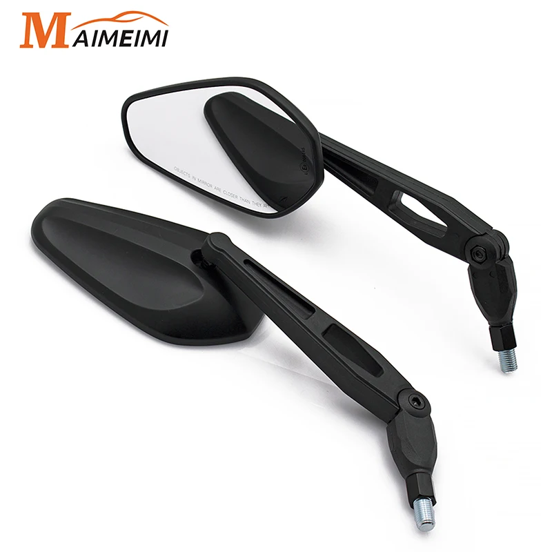 2pcs Universial Motorcycle Rearview Mirror Scooter E Bike Handlebar