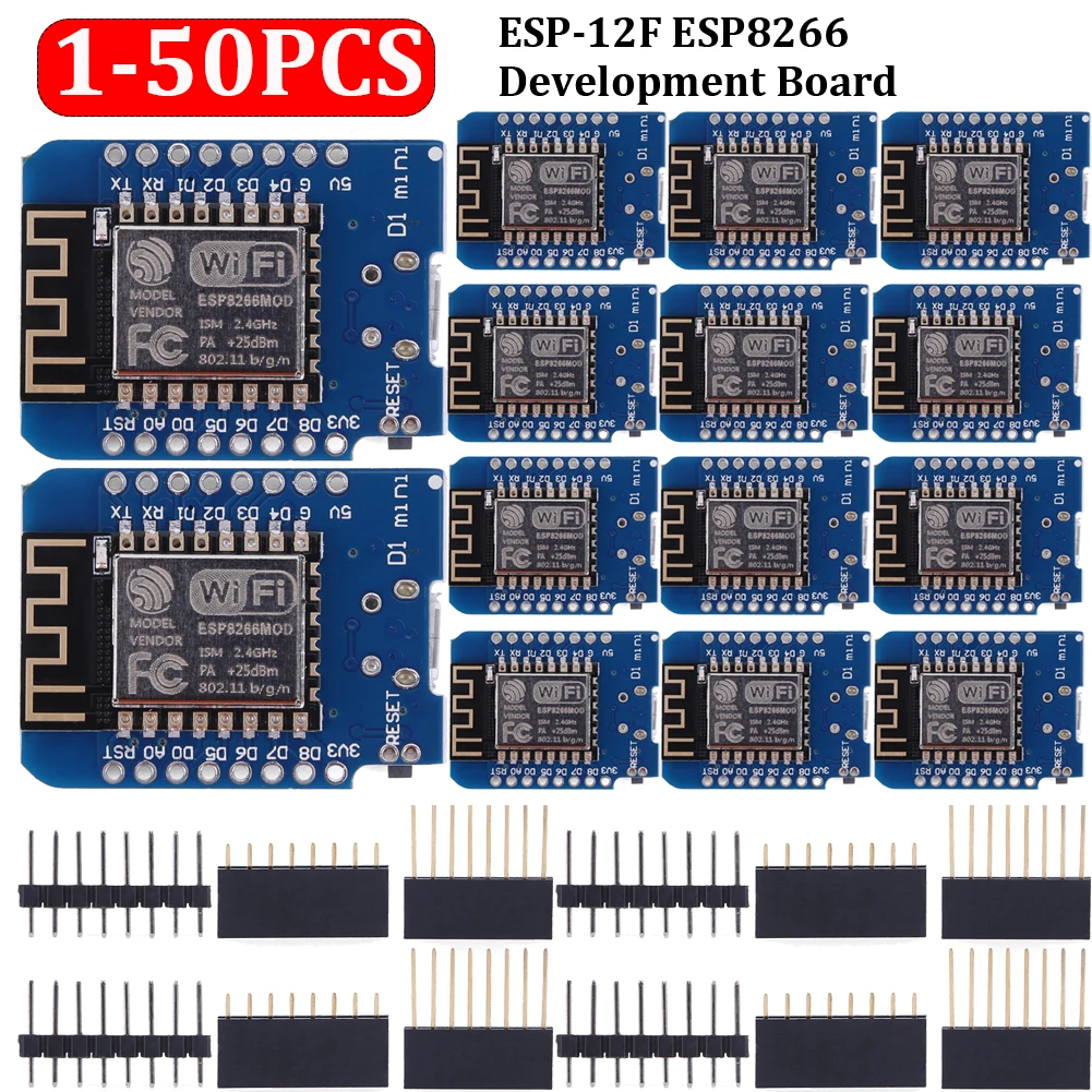 50-1PCS-D1Mini-ESP8266-ESP-WIFI-Development-Board-Board-Based-ESP-8266 ...