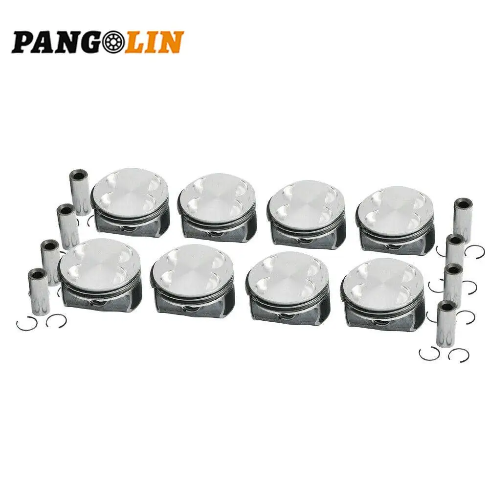 8x Pistons & Rings Std 21mm Set N62b48 11257542292 Replace For Bmw 550i ...