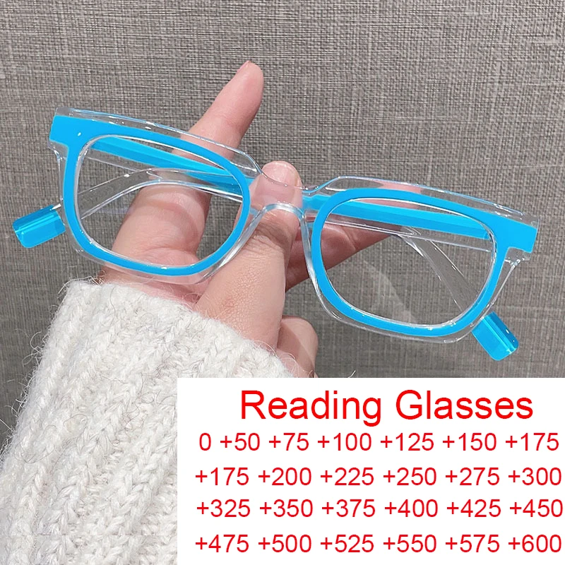 Luxury-Fashion-Colorful-Square-Reading-Glasses-Women-Men-Trend-New ...