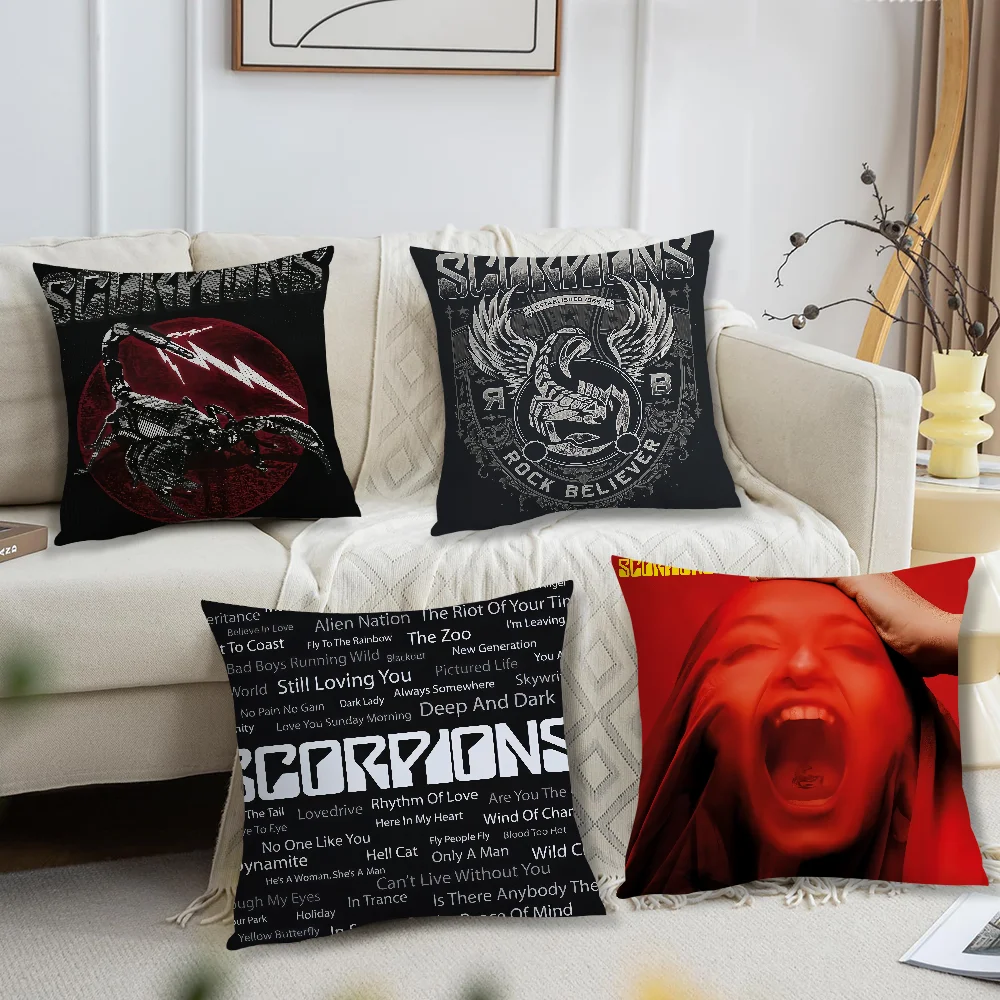 cushion cover S-ScorpionS Comfortable soft Pillow Case for Sofa Band ...