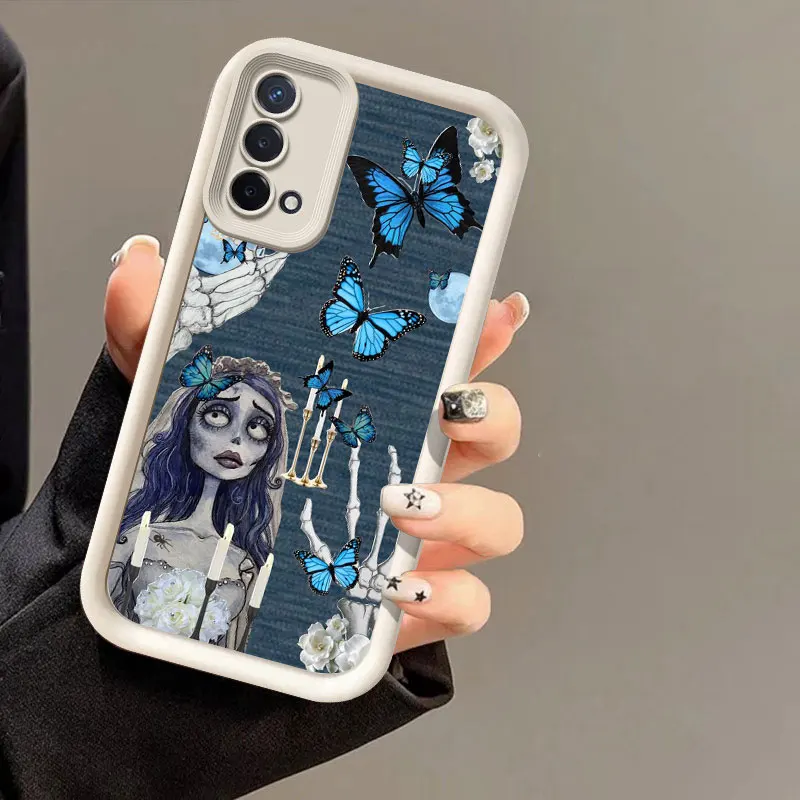Spooky Corpse Bride Halloween Phone Case for OPPO A17 (Black 02)