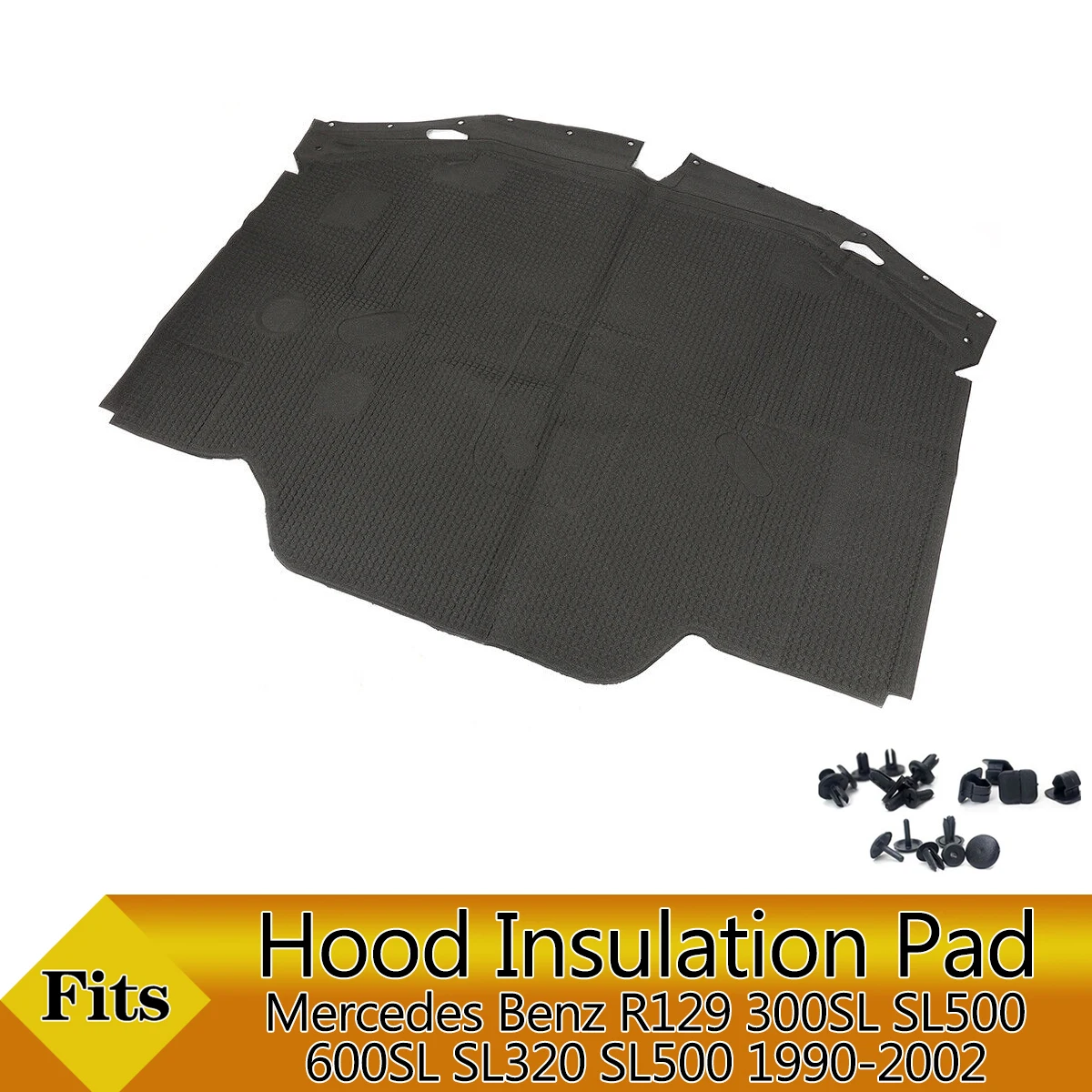 Front Engine Hood Insulation Pad Soundproof Mat Cover Foam Heat Cotton ...