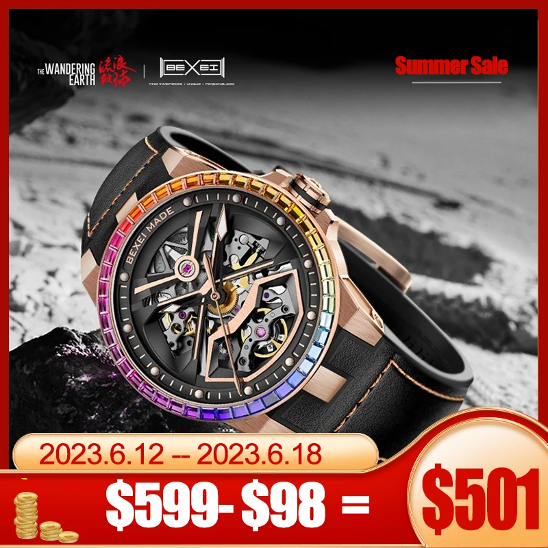 Bexei 9115 Watch For Man Mechanical Waterproof 5atm Automatic Movement ...
