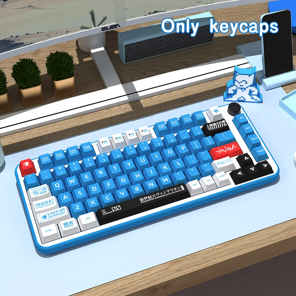 PBT-156-Keys-EVA-00-Keycaps-Cherry-Profile-DYE-Sub-Mechanical-Keyboard ...