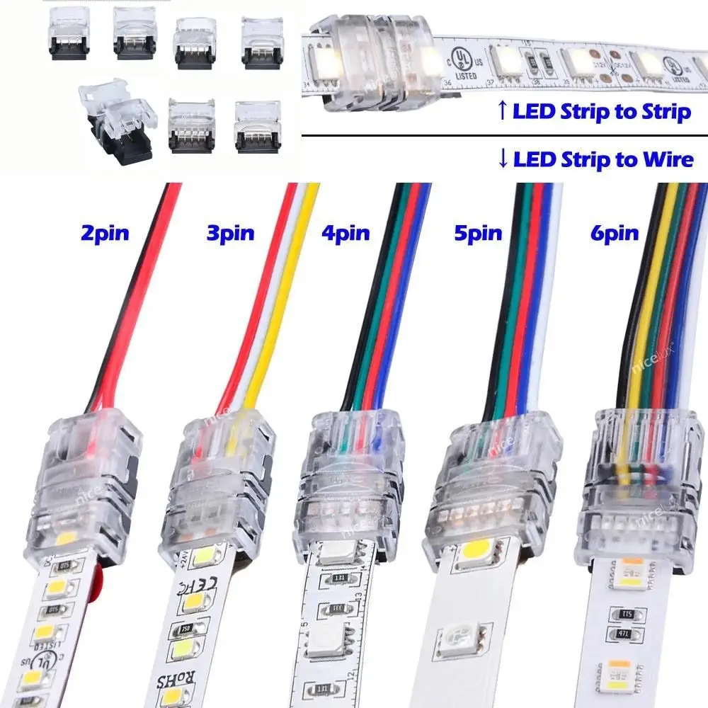 2pin-3pin-4pin-5pin-6pin-LED-Strips-Connector-for-RGB-RGBW-RGBWW-3528 ...