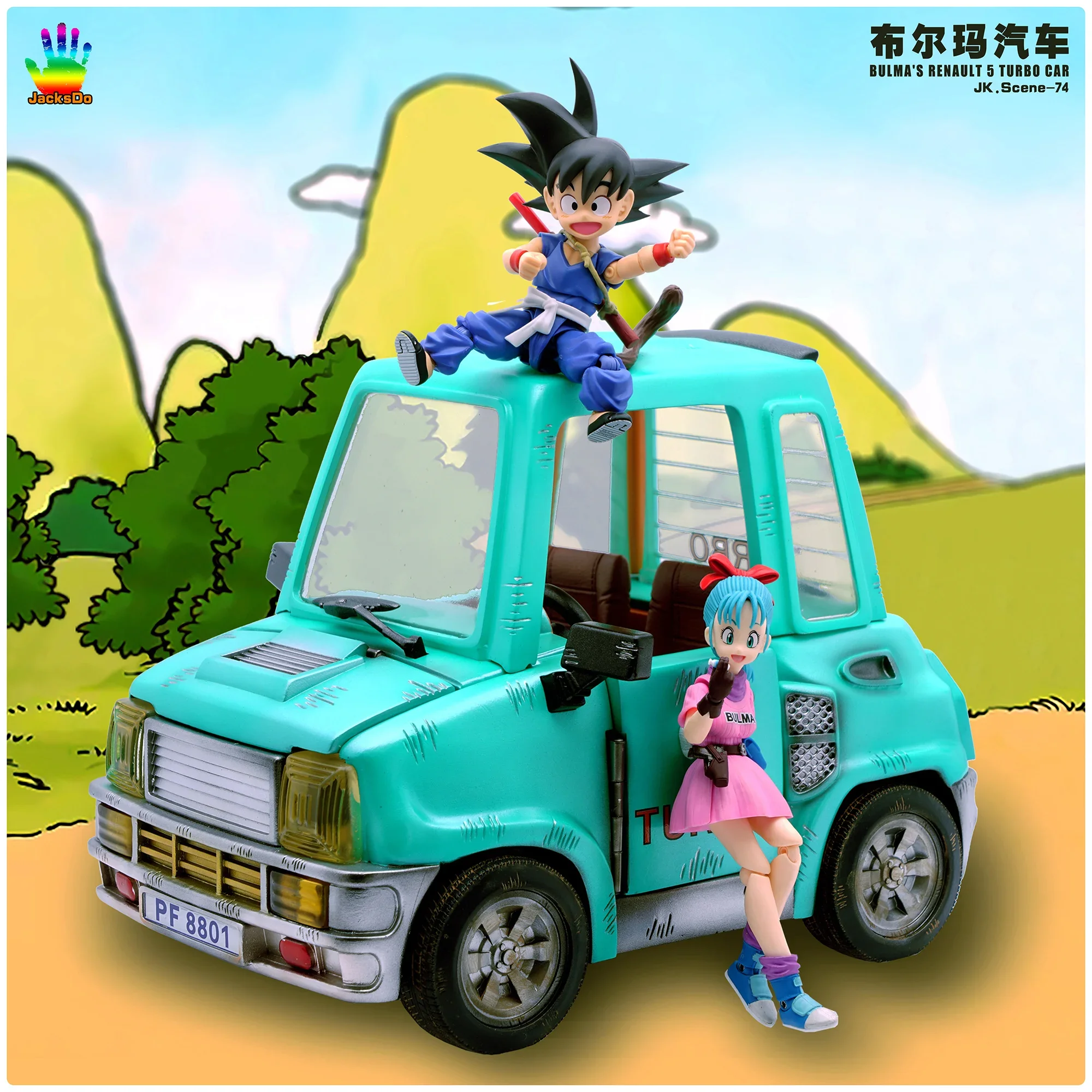 2024-Dragon-Ball-Jacksdo-Dbz-Jk-scene-74-Bulma-Car-Can-Light-Up-Gk ...