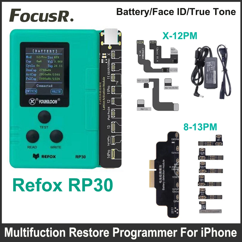 Refox rp30 multifuncional restaurar programador para iphone x 13 face ...