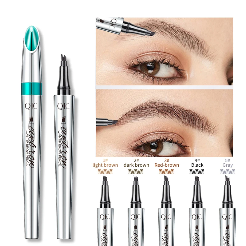 QIC Four-Jaw Ultra-Fine Liquid Eyebrow Tattoo Pencil Waterproof And ...