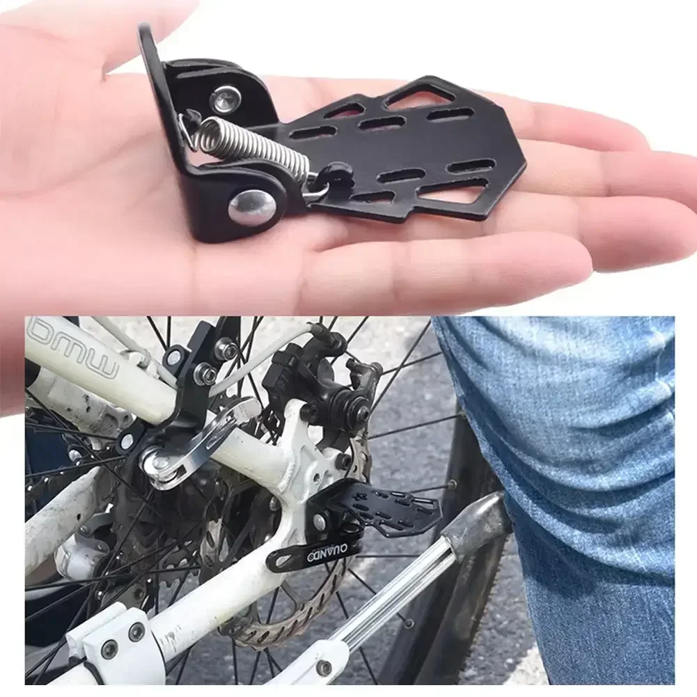 2Pcs Durable MTB Rear Seat Footrest Mounted on Back Wheel Bike Pedals ...