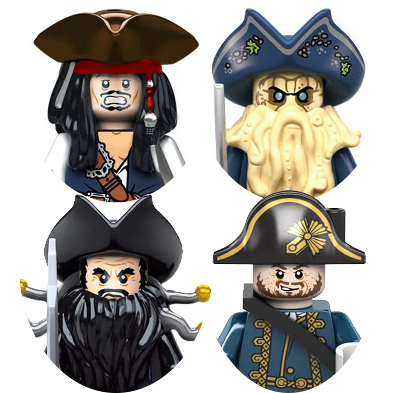 The-Caribbean-Of-Pirates-Captain-Jack-Sparrow-Blackbeard-Barbossa-Davy ...