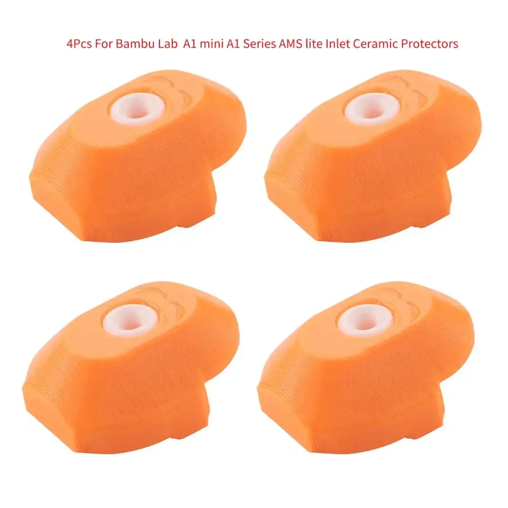 4Pcs For Bambu Lab A1 mini Series AMS lite Inlet Ceramic Protectors ...