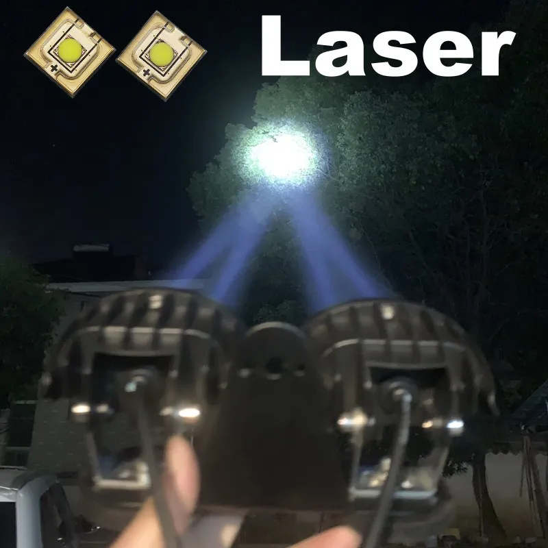 Beam-LASER-Spotlights-Car-Driving-Light-12V-120W-Headlight-White-Off ...