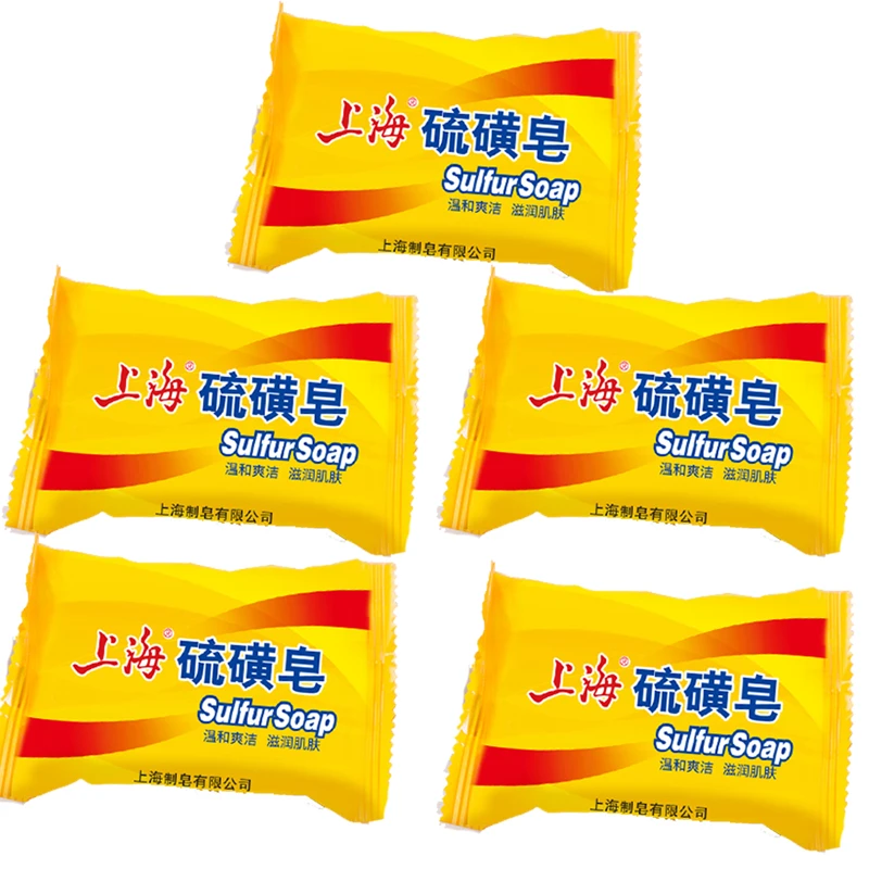 Original Shanghai Sulfur Soap For Bath Oil-Control Acne Eczema Anti ...