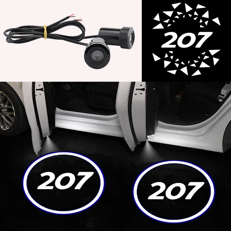 Car-Door-Projector-Lamp-for-Peugeot-207-Logo-Signal-Illuminated-Welcome ...