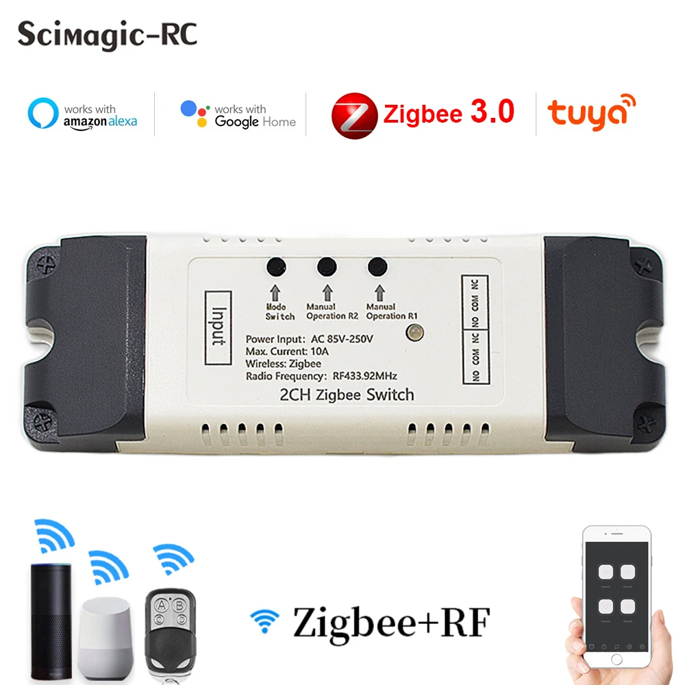 ZigBee-Relay-Switch-1ch-2ch-4ch-Tuya-Zigbee-Module-WIFI-Motor-12V-24V ...