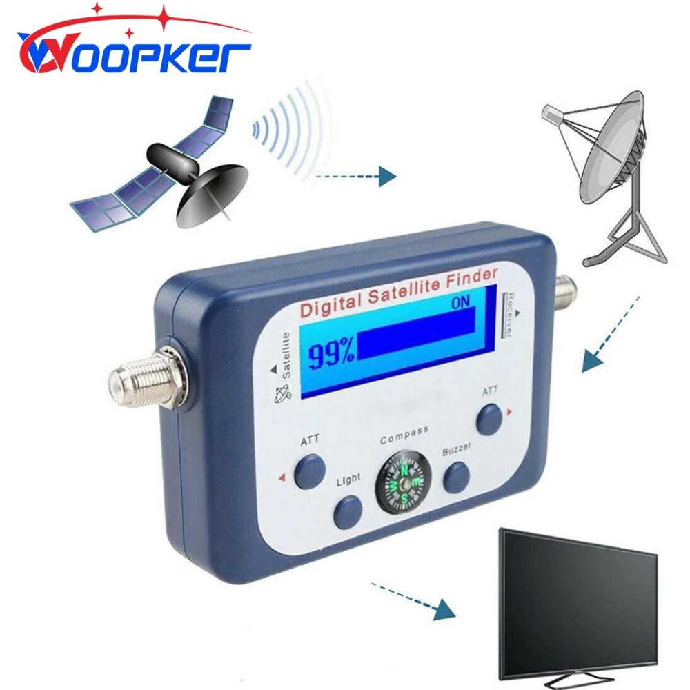 Digital Satellite Finder Satlink Tester Meter TV Signal Receiver Sat ...