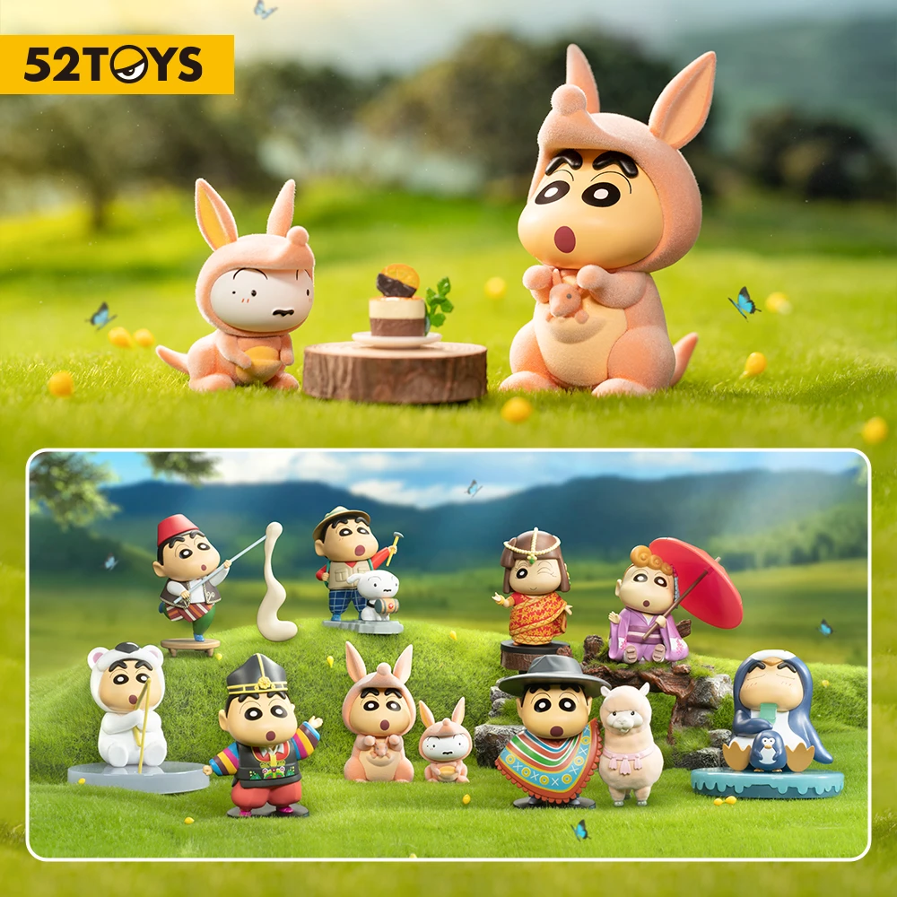 52TOYS Blind Box Crayon Shin chan Travel around the World 1PC Action ...