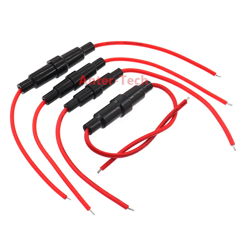 5PCS 5*20MM glass tube fuse holder screw type quick blow 5X20MM fuse ...