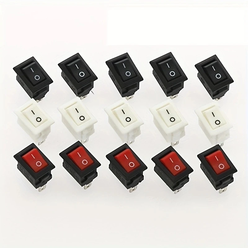 10Pcs-Push-Button-Switch-SPST-2Pin-3A-250V-KCD11-Snap-in-On-Off-Rocker ...