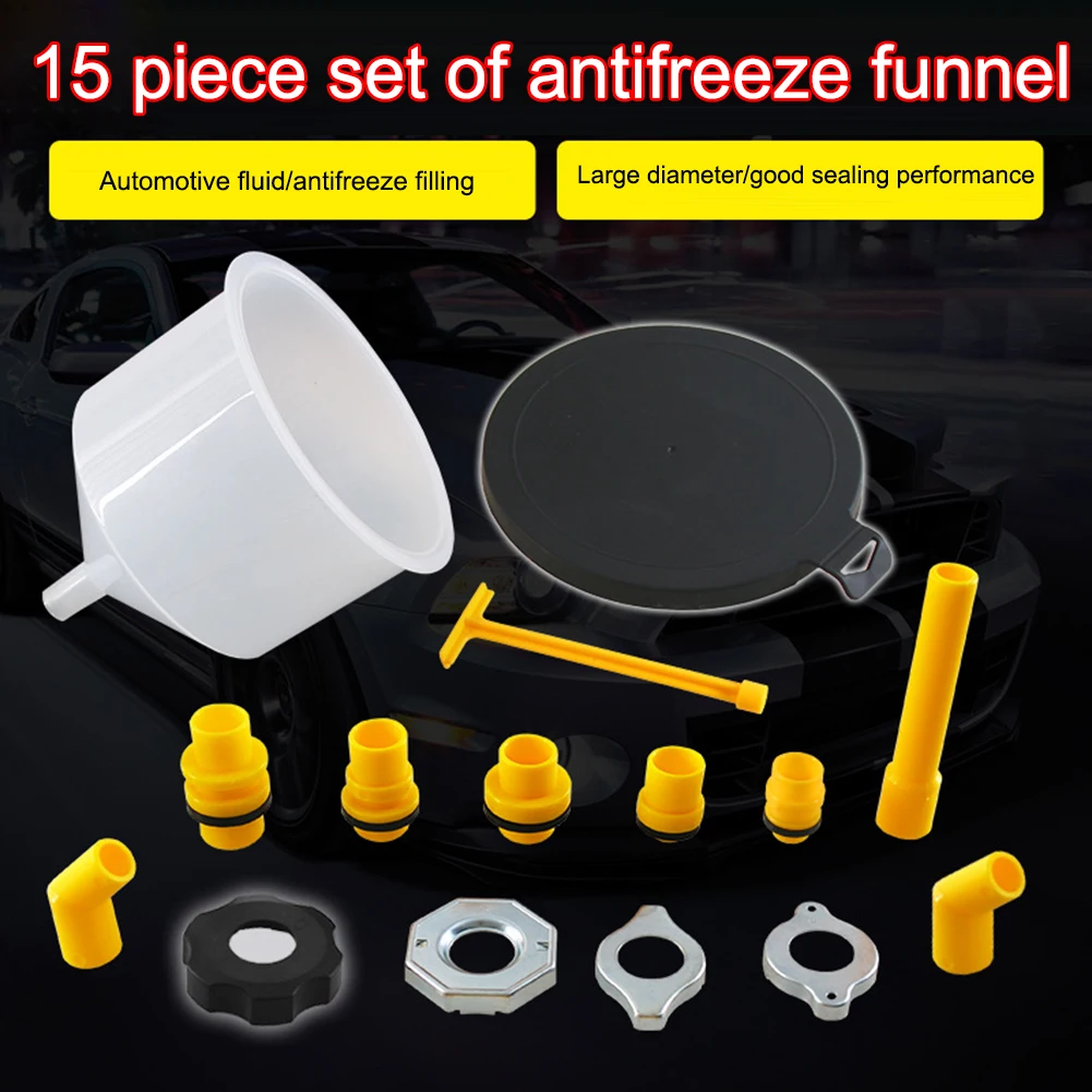 Coolant Burp Funnel With Rotary Switch Coolant Filling Funnel Kit - 15 ...
