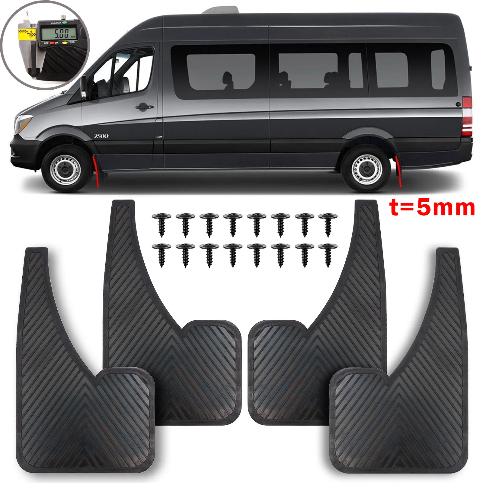 5mm-Rubber-Mudflaps-Mud-Flaps-Splash-Guards-Mudguard-For-Mercedes ...