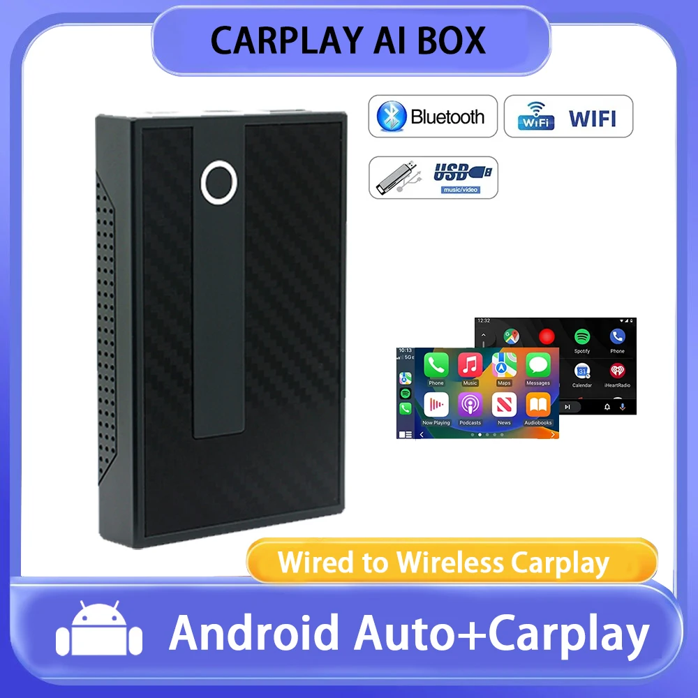 Sem-fio-CarPlay-Android-Auto-Magic-Ai-Box-para-YouTube-e-Netflix-Car ...