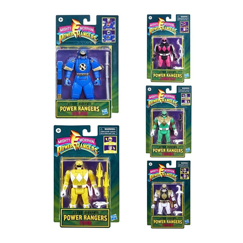 Hasbro power rangers coleção verde branco ranger himberly tommy ...