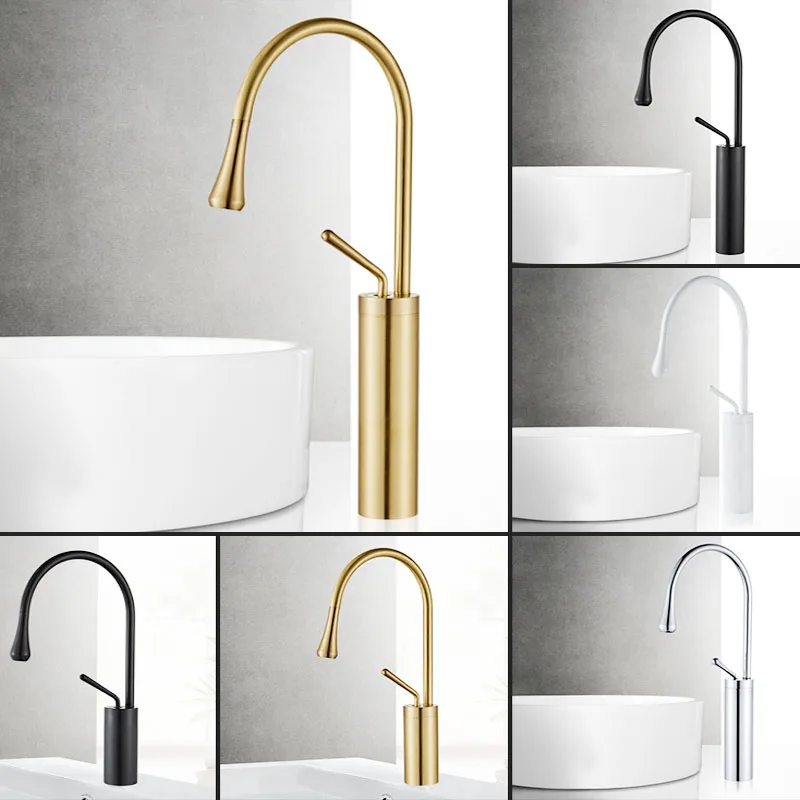Bathroom-Basin-Faucets-High-Mixer-Sink-Tall-Taps-Washbasin-Water-faucet ...