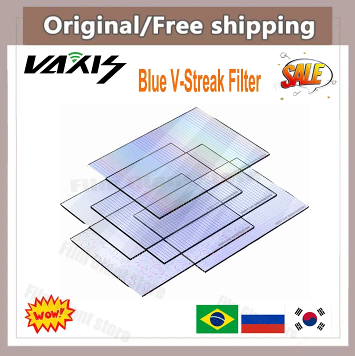 VAXIS VFX 4x5.65" 1, 2, 3 mm Blue V-Streak Filter Constructed from ...