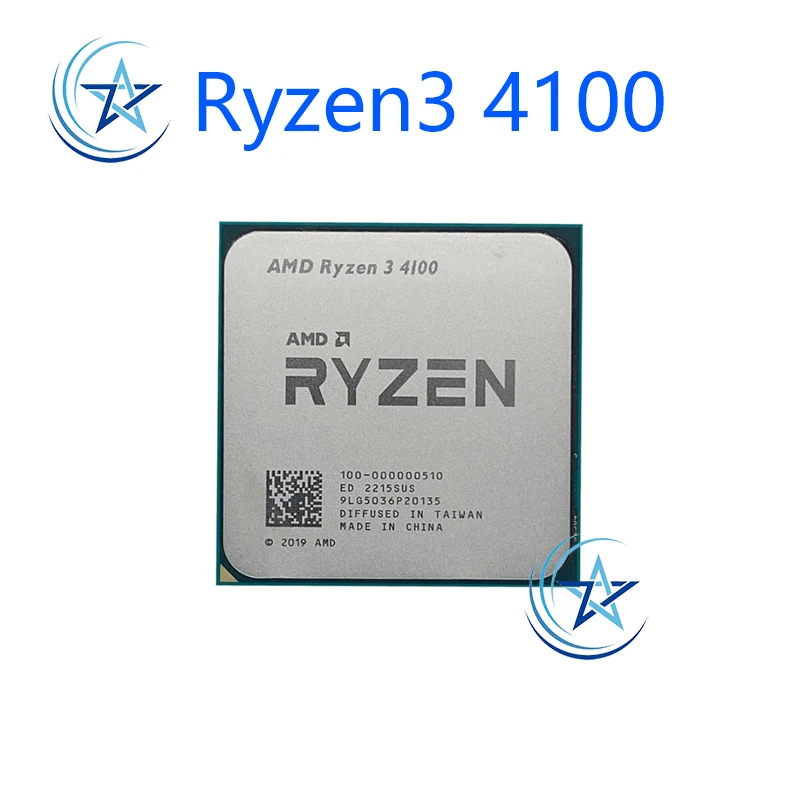 Processeur AMD Ryzen 3 4100 R3 4100, 4100 GHz, 4 cœurs, 8 fils, 7nm, L3 ...