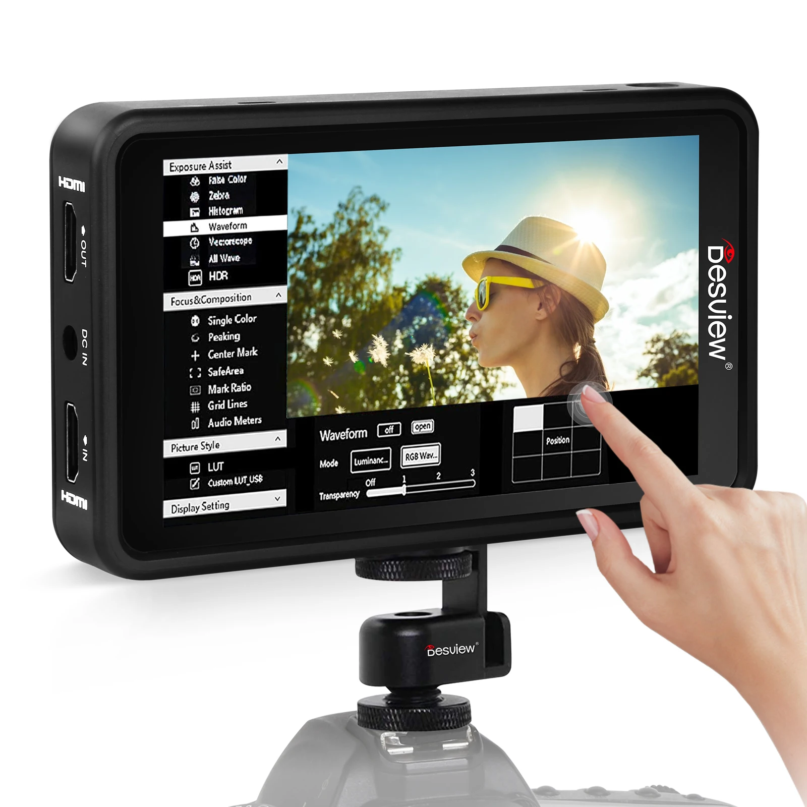 Desview-Monitor-de-campo-da-c-mera-tela-sens-vel-ao-toque-monitor-de-v ...