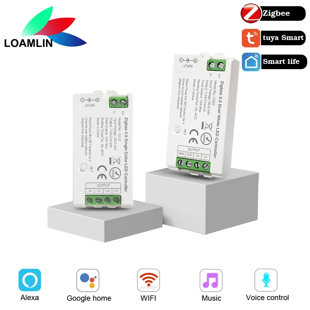 Tuya Zigbee Single/Dual White LED Controller RGB/RGBW/RGBCCT LED light ...