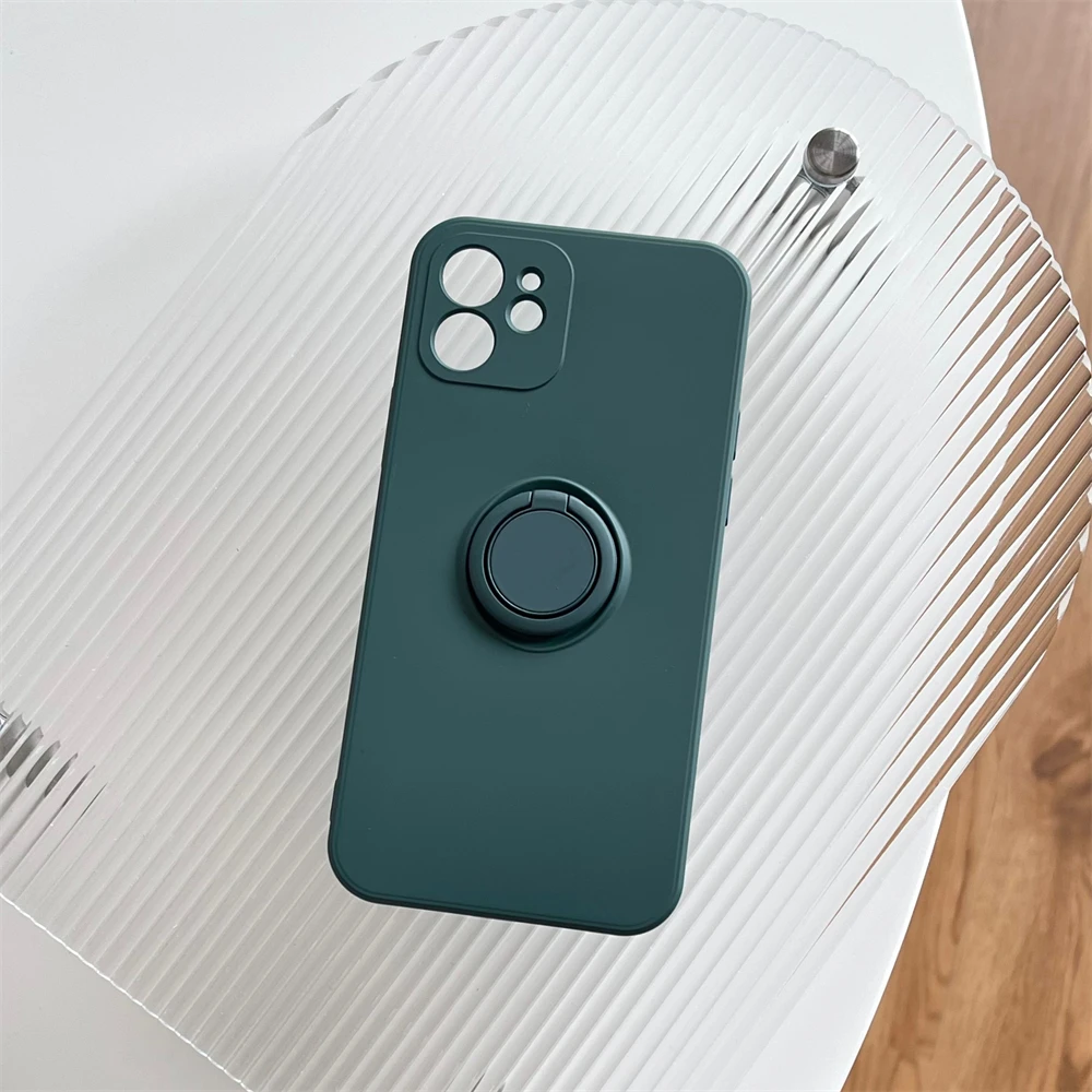 Square Original Liquid Silicone Magnetic Holder Ring Stand Soft Case ...