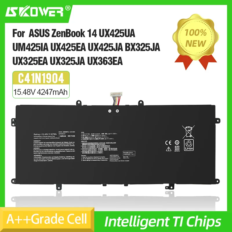 SKOWER-C41N1904-Laptop-Battery-for-ASUS-ZenBook-14-UX425UA-UM425IA ...