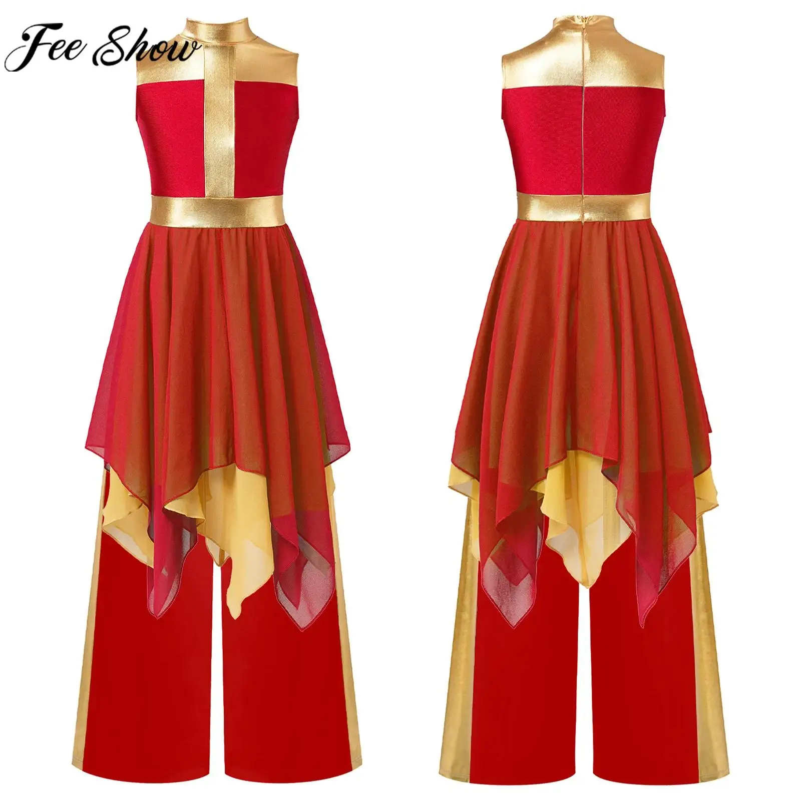 Kids Girls Liturgical Praise Church Choir Worship Clothes Metallic ...