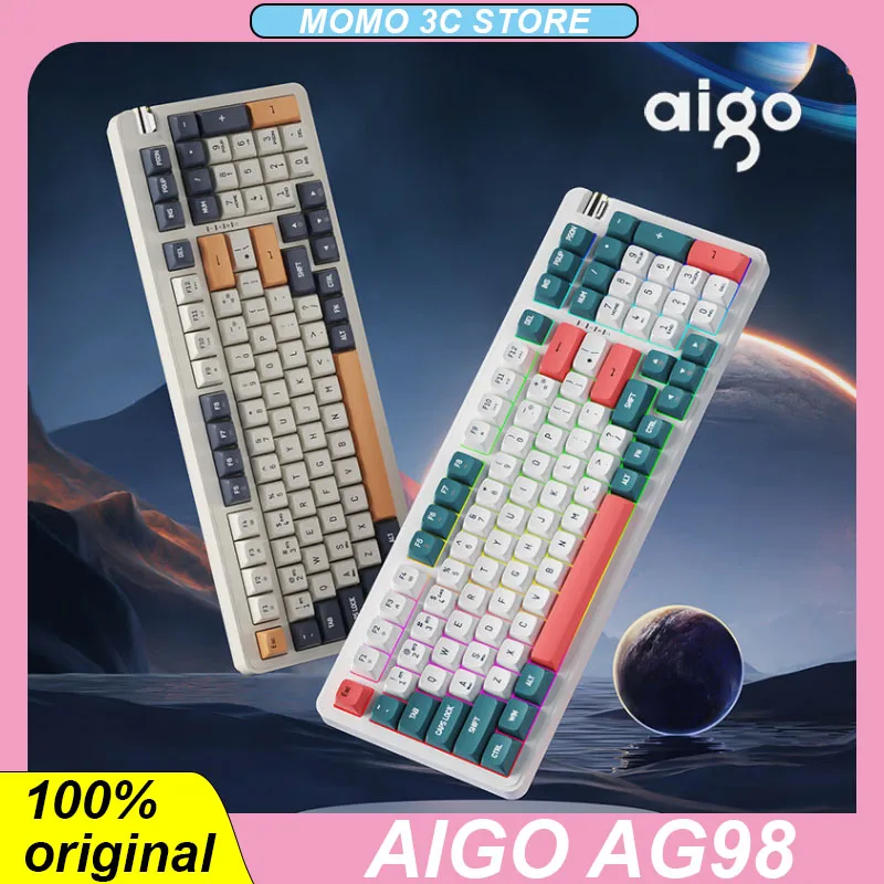 Aigo-Ag98-Mechanical-Keyboard-Three-Mode-Wireless-Bluetooth-Hot-Swap ...