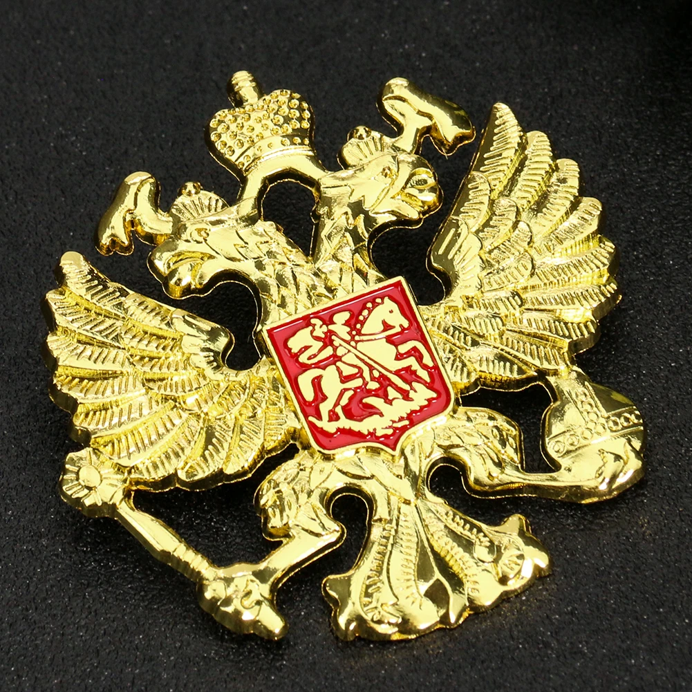 Muy-Bien-Gold-Double-Headed-Eagle-Brooch-Pin-Metal-Russian-Badge-Punk ...