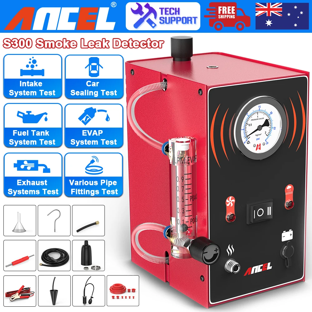 ANCEL-S300-Car-Smoke-Leak-Detector-EVAP-Pipe-Smoking-Generator-Pipe ...