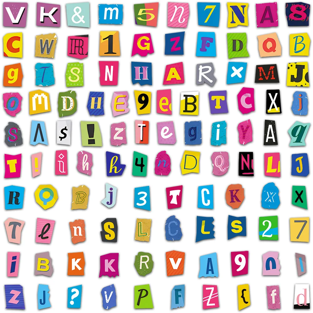 100pcs-English-Alphabet-Letter-Stickers-for-Notebooks-Stationery ...