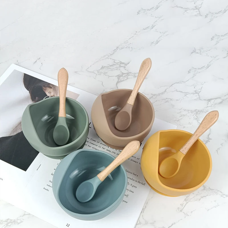 Silicone-Suction-Cup-Bowl-Snail-Bowl-Food-Grade-Baby-Complementary-Food ...