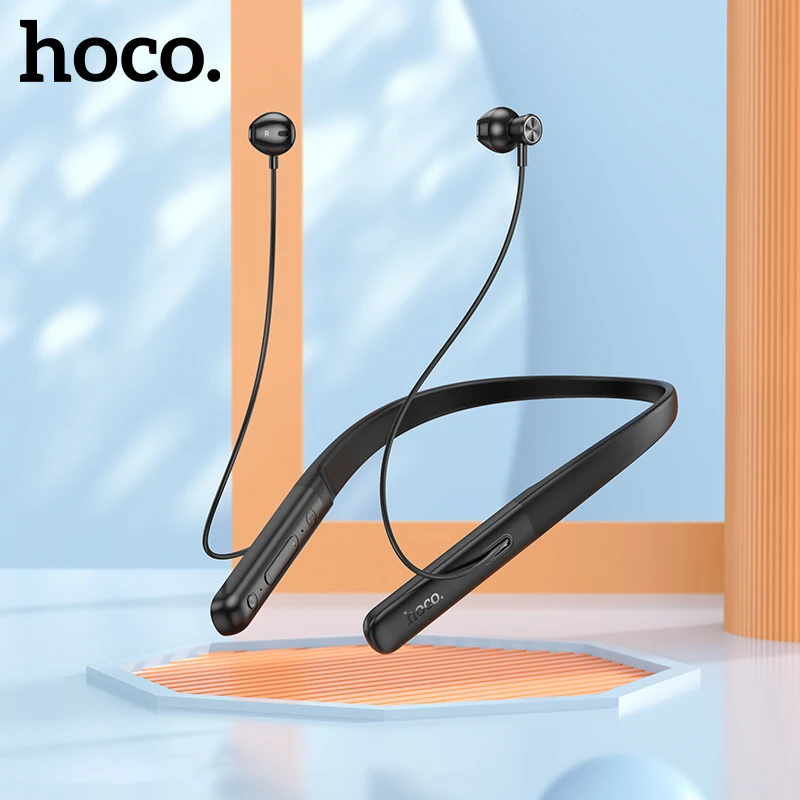 HOCO Comfortable Neckband Wireless Bluetooth 5.4 Earphone 14mm Speaker ...