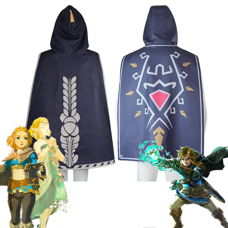 Game-The-Legend-of-Princess-Zelda-Cosplay-Costume-Cloak-Linke-Zelda ...